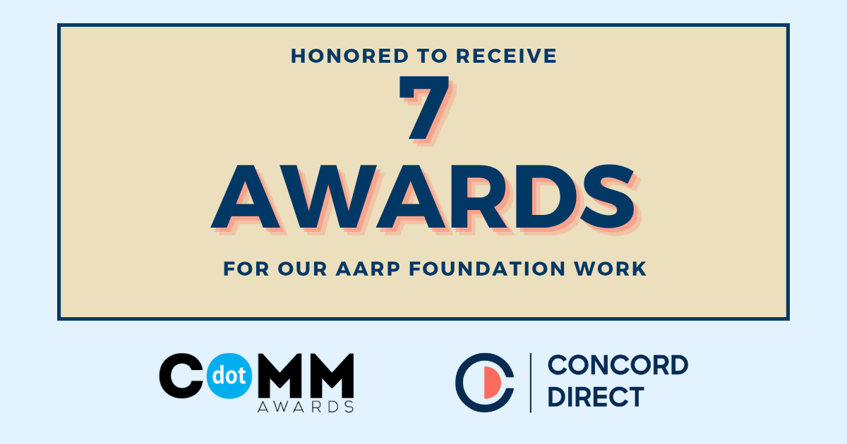 Concord Direct Wins 7 dotCOMM Awards for AARP Foundation Work ...